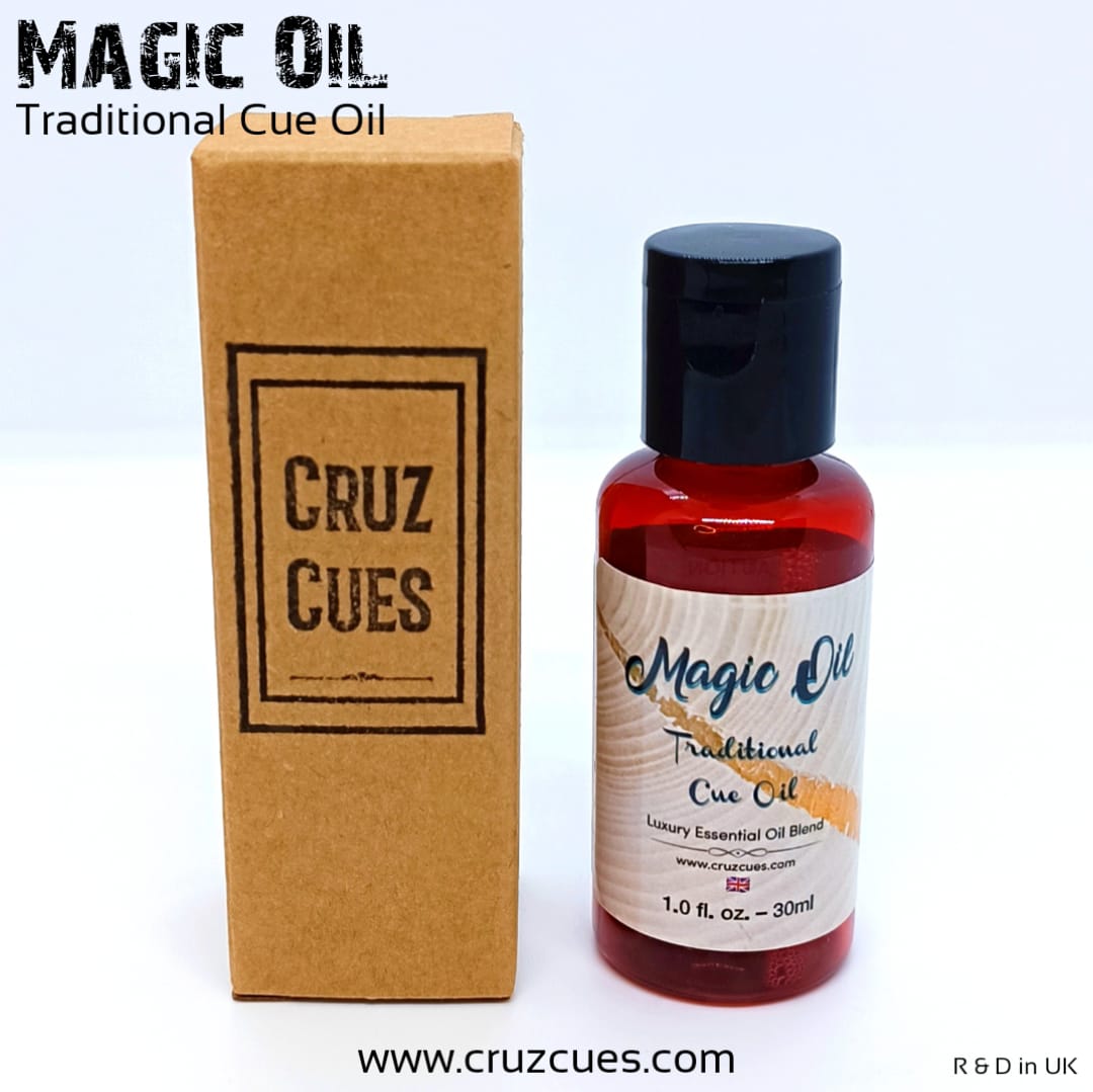 Magic Oil - Traditional Cue Oil – Cruz Cues